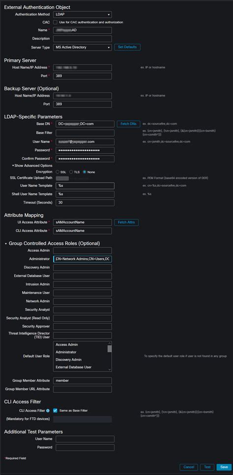 Fmc External Auth Using A Specific Ad Group Cisco Community