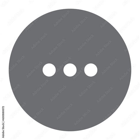 More Three Dots Settings Filled Icon In Grey Background Basic App And Web Ui Bold Line Icon
