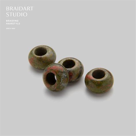 Бусина каменная из унакита купить