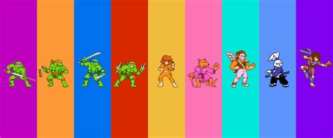 Tmnt Sr Artwork 8 Bit Nes Version By Advancedfan2020 On Deviantart