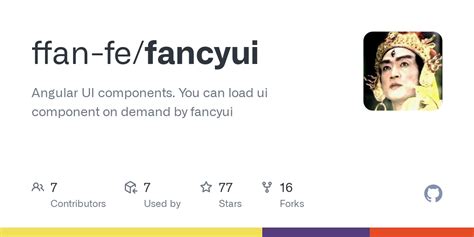 Github Ffan Fefancyui Angular Ui Components You Can Load Ui Component On Demand By Fancyui
