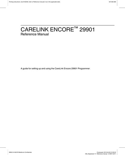 Medtronic 29901 29901 User Manual MAPS ID 501346 089