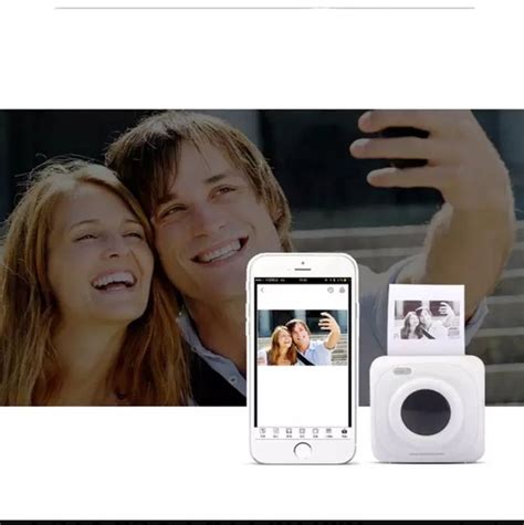 Портативный принтер с Bluetooth 58 мм Мини термальный фотопринтер для мобильного телефона