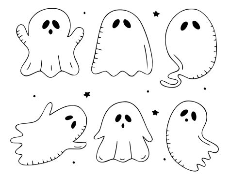 Cute Cartoon Ghost Coloring Pages Coloring Cool