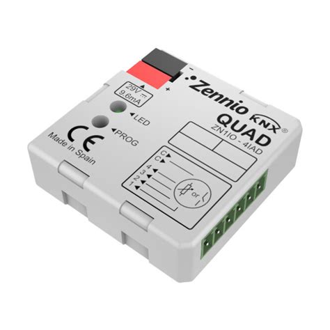 Zennio Zn1io 4iad Quad Модуль Knx аналоговых или бинарных входов 4