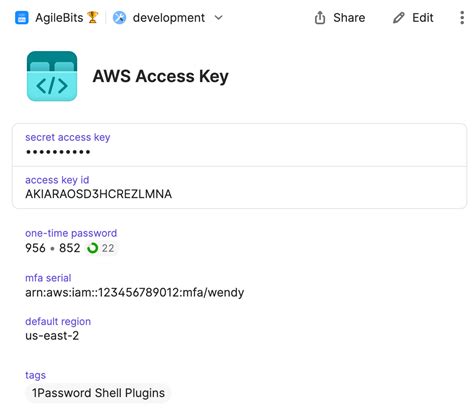 use 1password to authenticate the aws cli with biometrics 1password