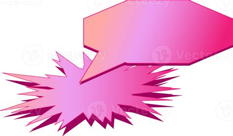 Speech Bubble Comic Book Effect Bright Star Sticker Dialogue Promotion Illustration 19882057 Png
