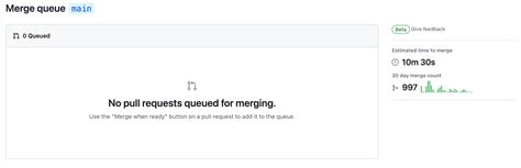 30 days of merge queue