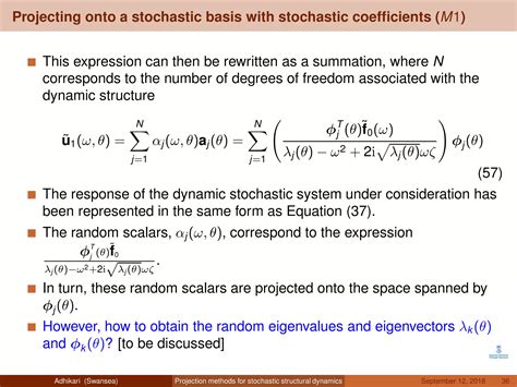 projection methods for stochastic structural dynamics ppt