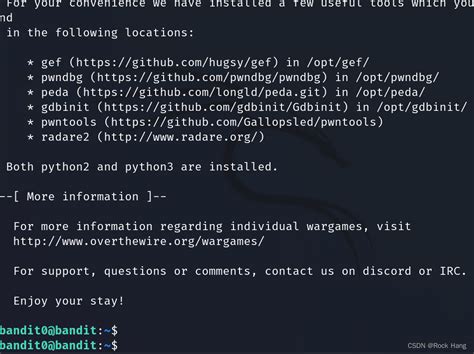 Overthewire上bandit一个练习linux指令的网站，入门介绍，第0关 Csdn博客