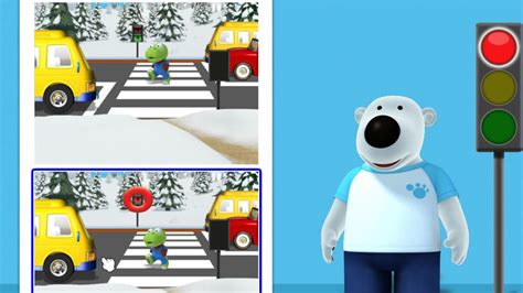 뽀로로놀이교실 뽀로로게임 교통안전 규칙 틀린그림 찾기 놀이 Youtube