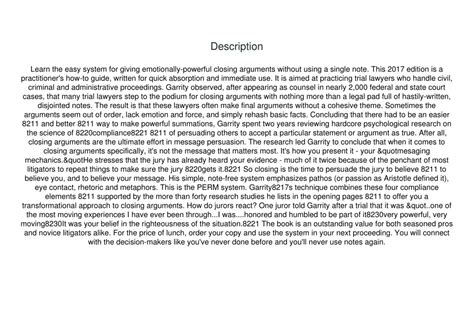 Ppt Pdf Closing Arguments And The Perm Technique Win Big More Often Free Powerpoint