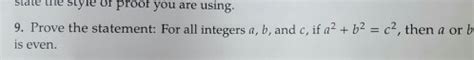 Solved Prove The Statement For All Integers A B And C If Chegg Com