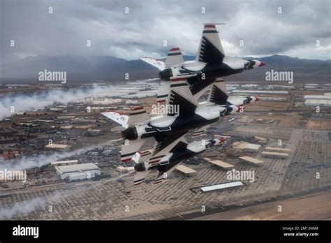 The United States Air Force Air Demonstration Squadron Known As The Thunderbirds Performed For