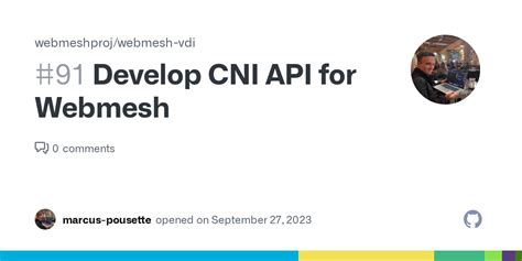 Develop Cni Api For Webmesh · Issue 91 · Webmeshprojwebmesh Vdi · Github