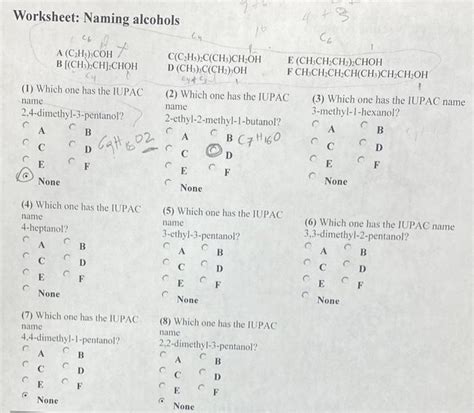 Solved 1 Which One Has The IUPAC 2 Which One Has The Chegg Com
