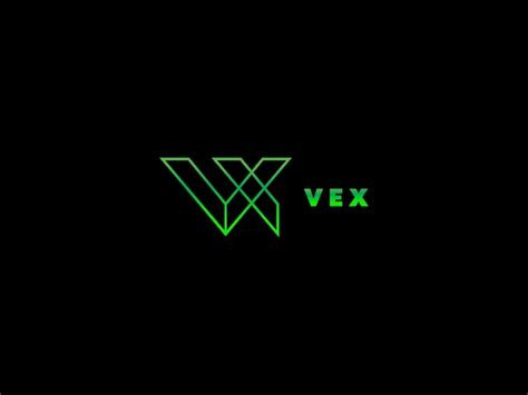 Premium Vector A Green Vex Logo With The Title Vex
