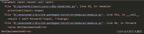 Pytorch Raise Notimplementederror Notimplementederror Csdn博客