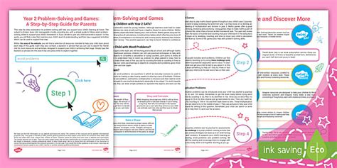 Year Problem Solving And Games A Step By Step Guide For Parents