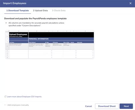 Bulk Upload For Payroll Processing