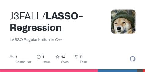Github J3falllasso Regression Lasso Regularization In C
