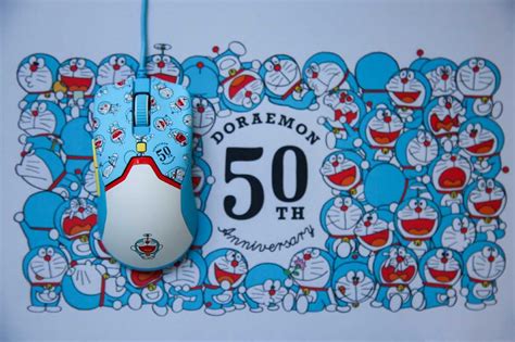 Razer X Doraemon 50th Anniversary Classic Viper Mini Gaming Mouse With Mousepad Panda Wagon