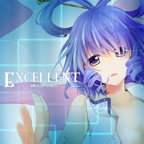 Safebooru Album Cover Blue Hair Breasts Cover Hair Ornament Hair