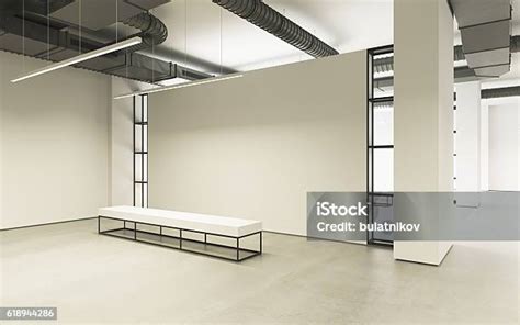 깨끗한 벽과 전시의 현대 빈 미니멀 한 인테리어 로프트 기업 재무와 산업에 대한 스톡 사진 및 기타 이미지 기업 재무와 산업