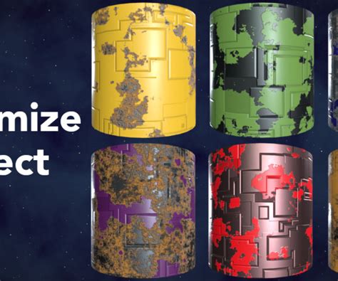 Artstation Procedural Sci Fi Shaders For Blender Resources