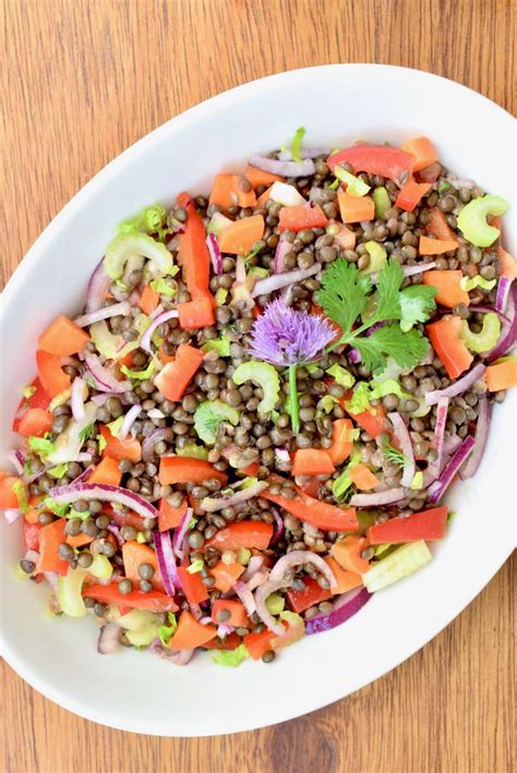 Black Lentil Salad Vegan On Board
