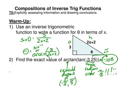 PPT Compositions Of Inverse Trig Functions PowerPoint Presentation Free Download ID