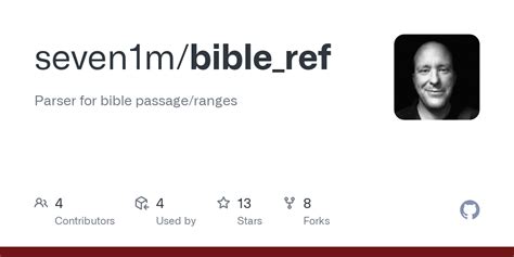 Github Seven1mbibleref Parser For Bible Passageranges