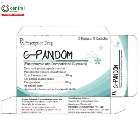 Thuốc G Pandom điều Trị Triệu Chứng Chướng Bụng Khó Tiêu Mua ở đâu
