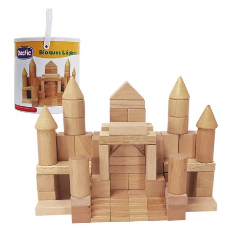 Bloque LÓgico Madera 100u Tiendita Aula Editores Material Juguetes Libros Didácticos