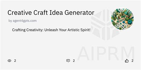 GPT Creative Craft Idea Generator By Agent4gpts Com AIPRM For ChatGPT