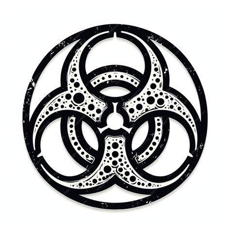 Premium Photo Radiation Warning Sign Isolated White