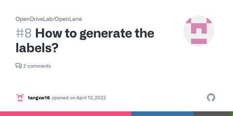 How To Generate The Labels Issue OpenDriveLab OpenLane GitHub