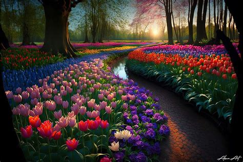 Flower Tulip Garden