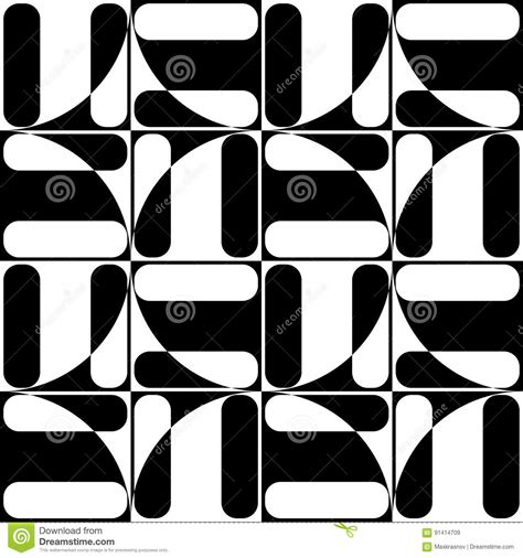 Seamless Grid Pattern Stock Vector Illustration Of Retro