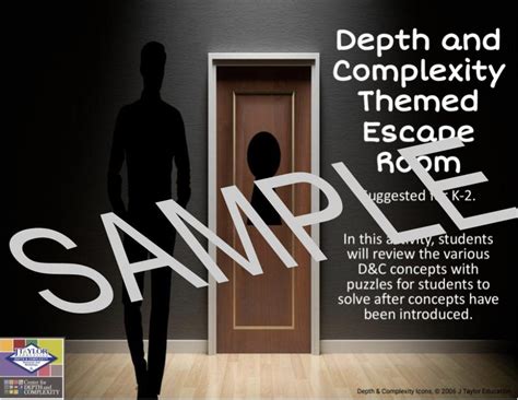 Depth And Complexity Escape Room Kinder 2nd Grade The Center For Depth And Complexity