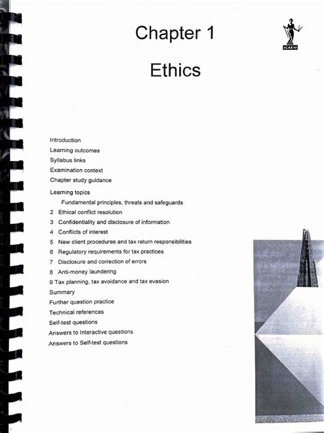 Icaew Ethics And Law Pdf