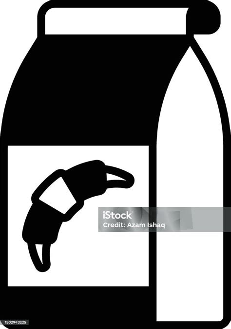 버터 크루아상 개념의 포장 베이커리 상인 벡터 아이콘 디자인 장인 제빵사 기호 요리 마에스트로 간판 음식 감정가 스톡 일러스트레이션 3차원 형태에 대한 스톡 벡터 아트 및