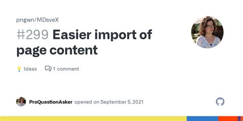 easier import of page content · pngwn mdsvex · discussion 299 · github