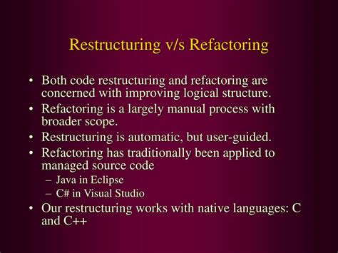 Semi Automated Software Restructuring Ppt Download