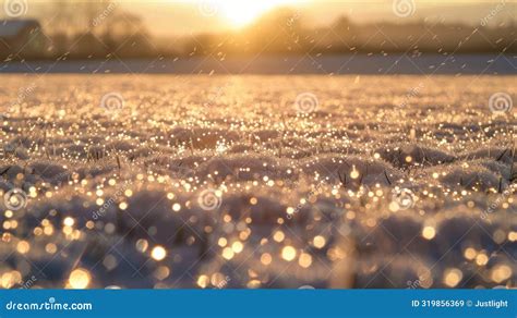The Ground Is A Field Of Diamonds As The Diamond Dust Cloud Settles