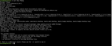 How To Install Ffmpeg On Ubuntu 2204 Linux Mint 21 Imaginelinux