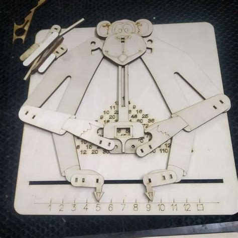 Monkey Multiplication Table Chart Toy Laser Cut Cdr File Free Download