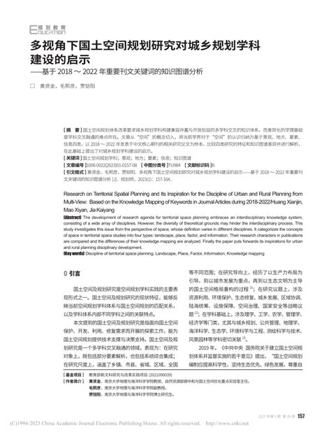 Pdf Research On Territorial Spatial Planning And Its Inspiration For