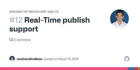 real time publish support · issue 12 · aws aws iot device sdk cpp v2 · github