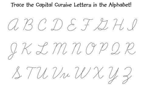 Capital Cursive Letters Worksheet